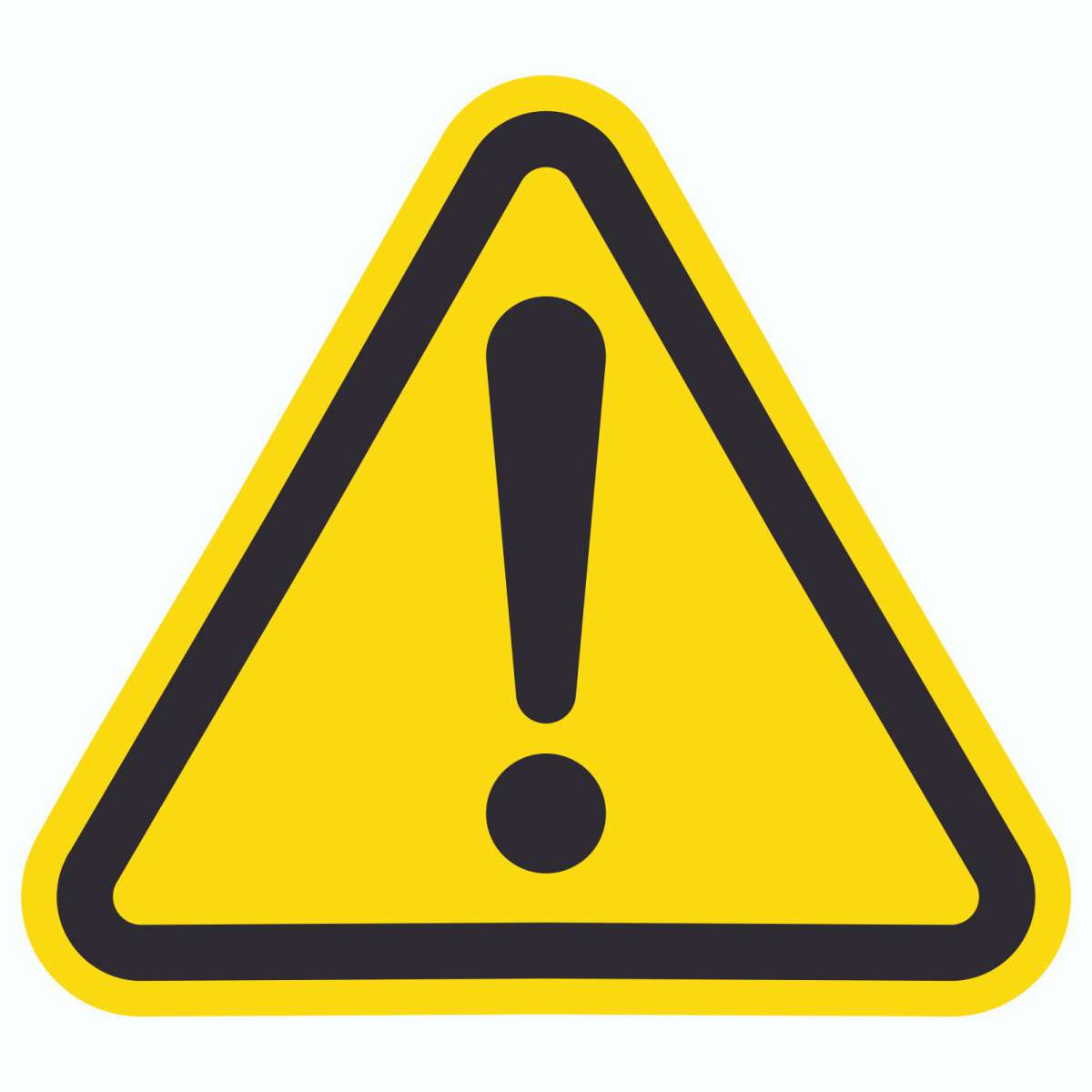 Achtung Zeichen Gelb Symbol Aufkleber Dreieck | HB-Druck Schilder ...