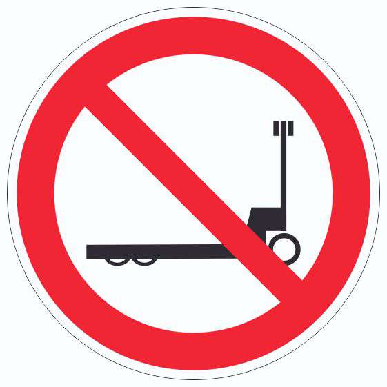 Aufkleber Kreis Hubwagen verboten Symbol | HB-Druck Schilder ...