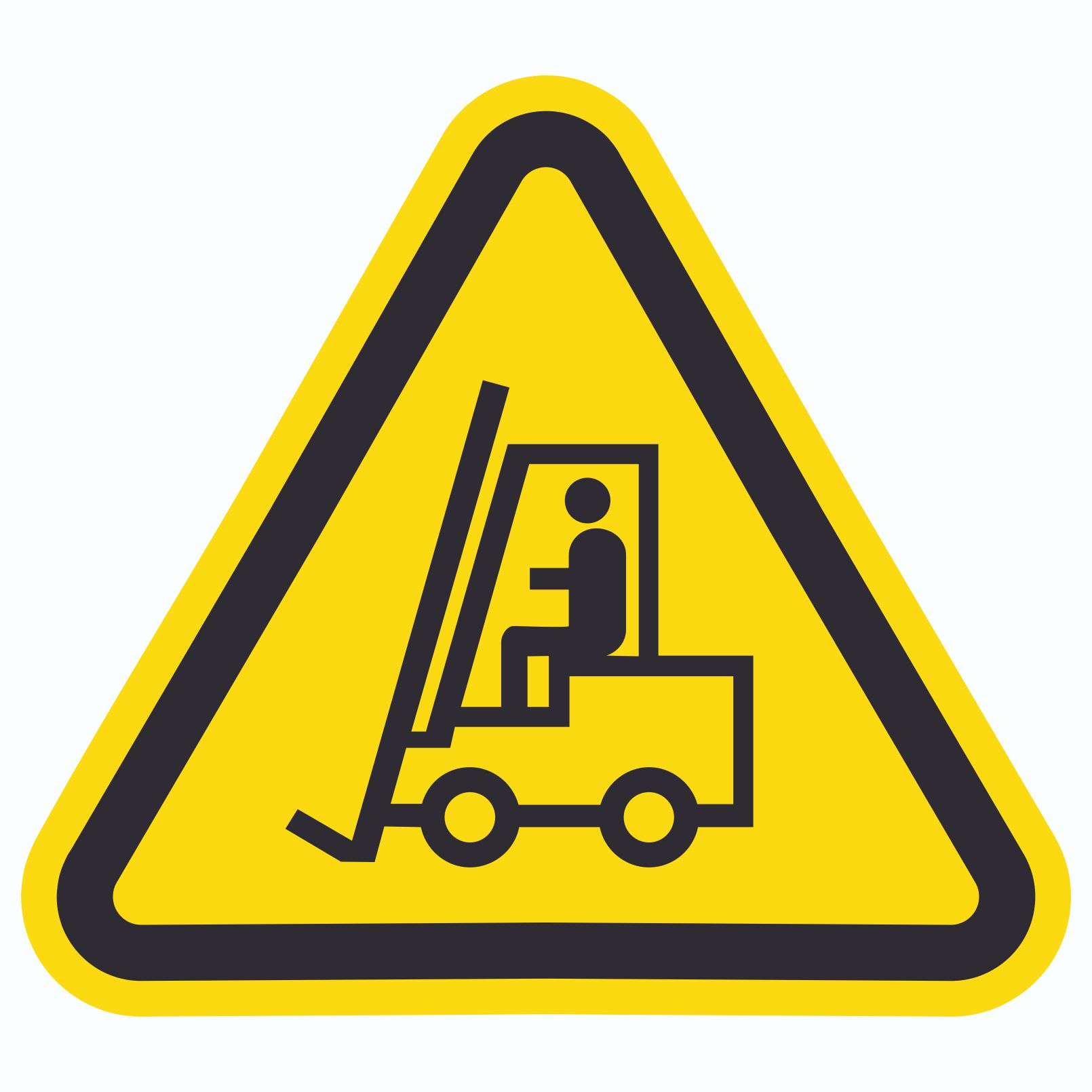 Achtung Gabelstapler Aufkleber Dreieck . | HB-Druck Schilder ...